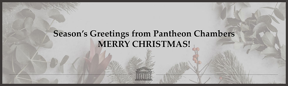 Merry Christmas from Pantheon Chambers | Pantheon Chambers