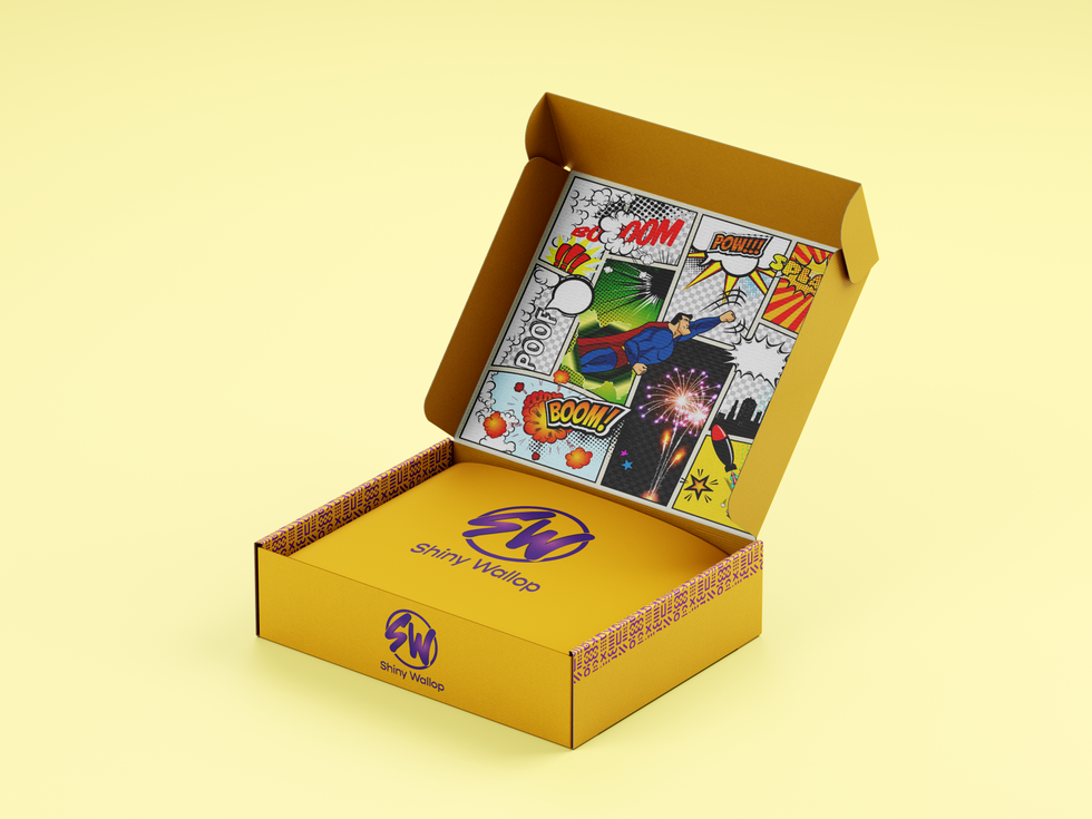 Colorful Comic Book Packaging Design | Garv Sachdeva