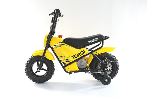Torqi E-250 Kurv Bike - Yellow | Child’s Electric Powered Motorbike