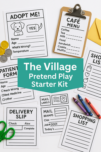 The Village: Pretend Play Starter Kit | Dramatic Play Printables for ...