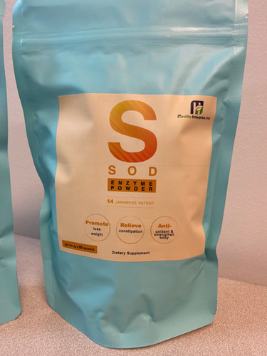 SOD Enzyme Powder by Healthy Enterprise, Inc 30 Sachets. Monthly supply ...