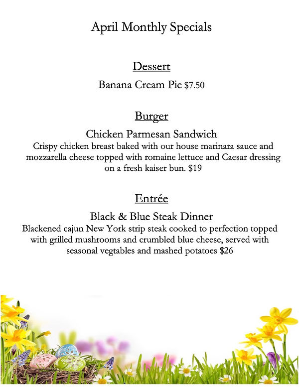 Monthly Specials | Marys Bleue Moon
