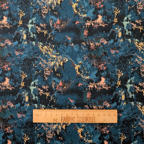 Deep Sea Marble Affect Fabric - Lavish Layers by Craft Cotton Company ...
