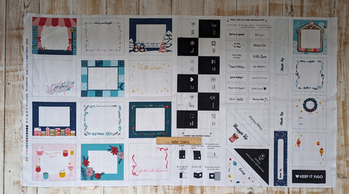 Quilt Label Panel - Festive Labels from Figo Fabrics | The Fabric Squirrel