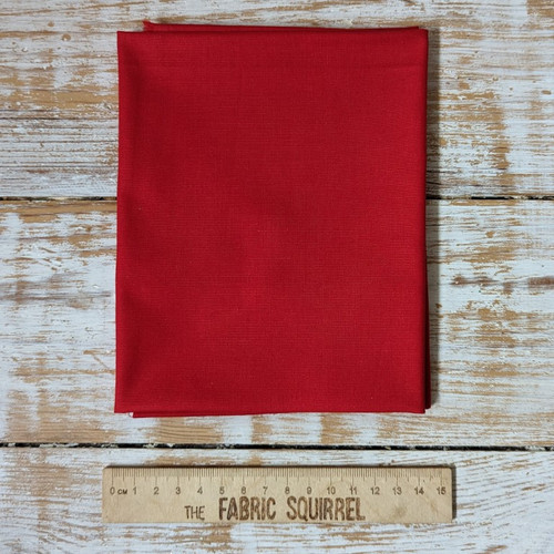 Cherry Red Fabric - Basic Red Solid 100% Organic Cotton | The Fabric ...