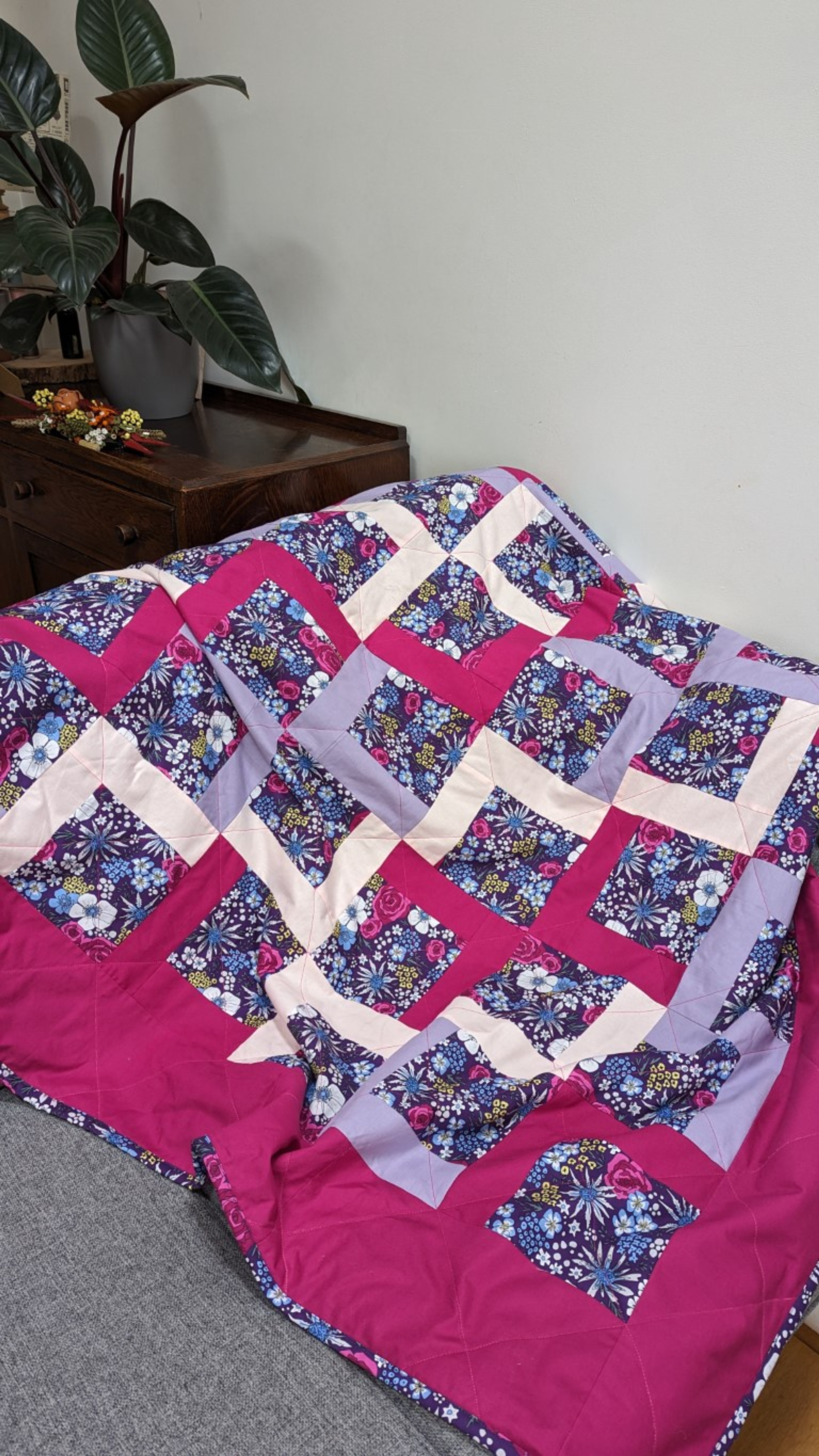 Midnight Meadow Chain Quilt Pattern