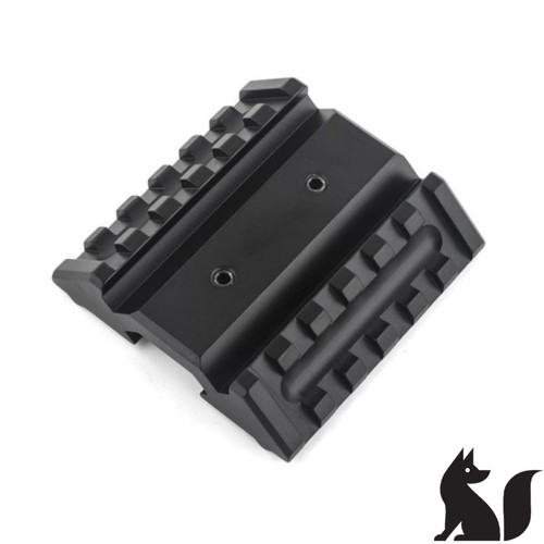 Dual Offset Rail Interface Mount Base | Fox Paintball