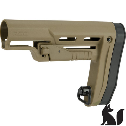 APS RS2 Low Profile Adjustable Stock for M4 Series Airsoft AEGs | Fox ...