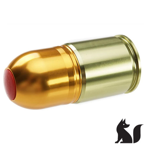 CNC Aluminum Airsoft 40mm Green Gas Grenade Shell | Fox Paintball