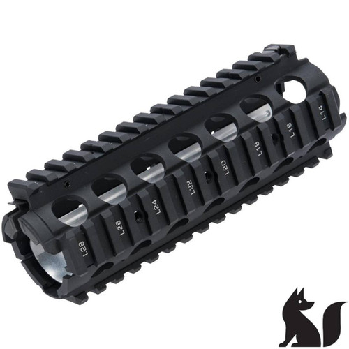Airsoft CNC Aluminum RIS Two Piece Handguard Rail (6.5") | Fox Paintball