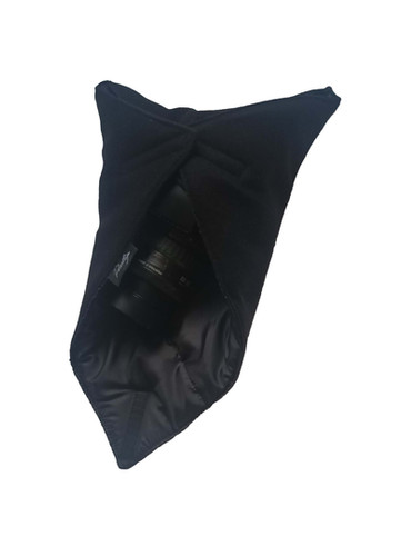 Praetego Black Padded Camera Wrap - Foam Padded, Velcro Fastening