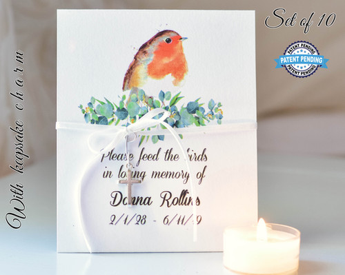 ROBIN WHITE FUNERAL FAVOR MEMORIAL SEEDS | Sweet B Originals | Memorial ...