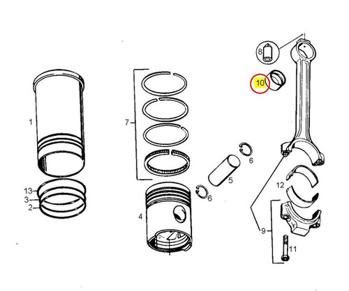 74396367 - CONNECTING ROD WRIST PIN BUSHING | Pentagon Farm Centre