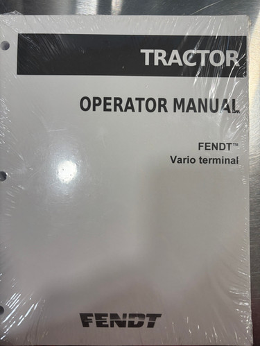 72627231 - FENDT VARIO-TERMINAL OPERATOR'S MANUAL | Pentagon Farm Centre