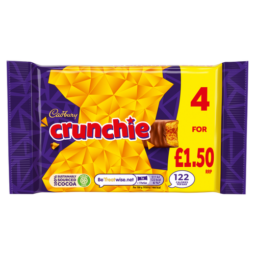 Cadbury Crunchie 4 x 26.1g (104.4g) | Spar Melrose