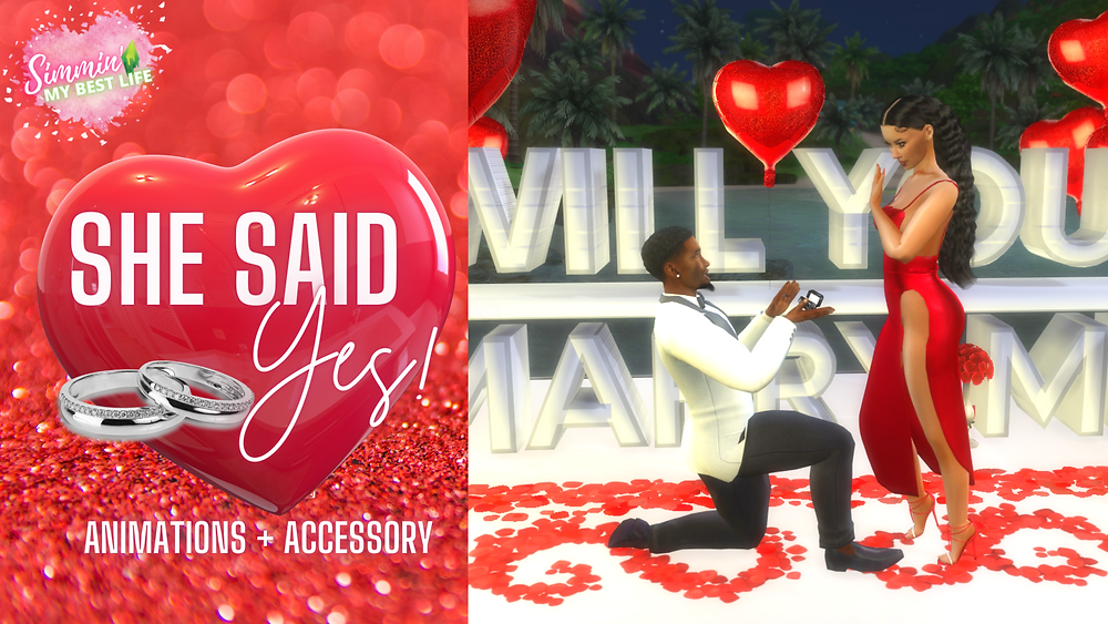 SHE SAID "YES" POSES & ANIMATION