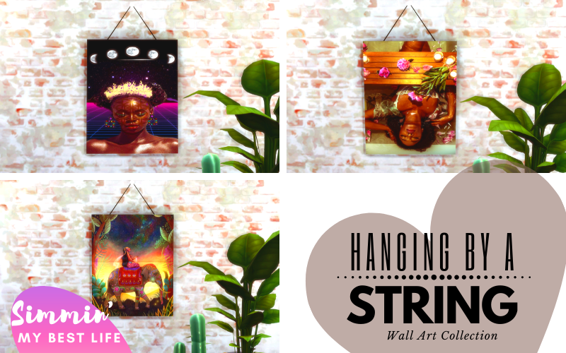 HANGING BY A STRING WALL ART