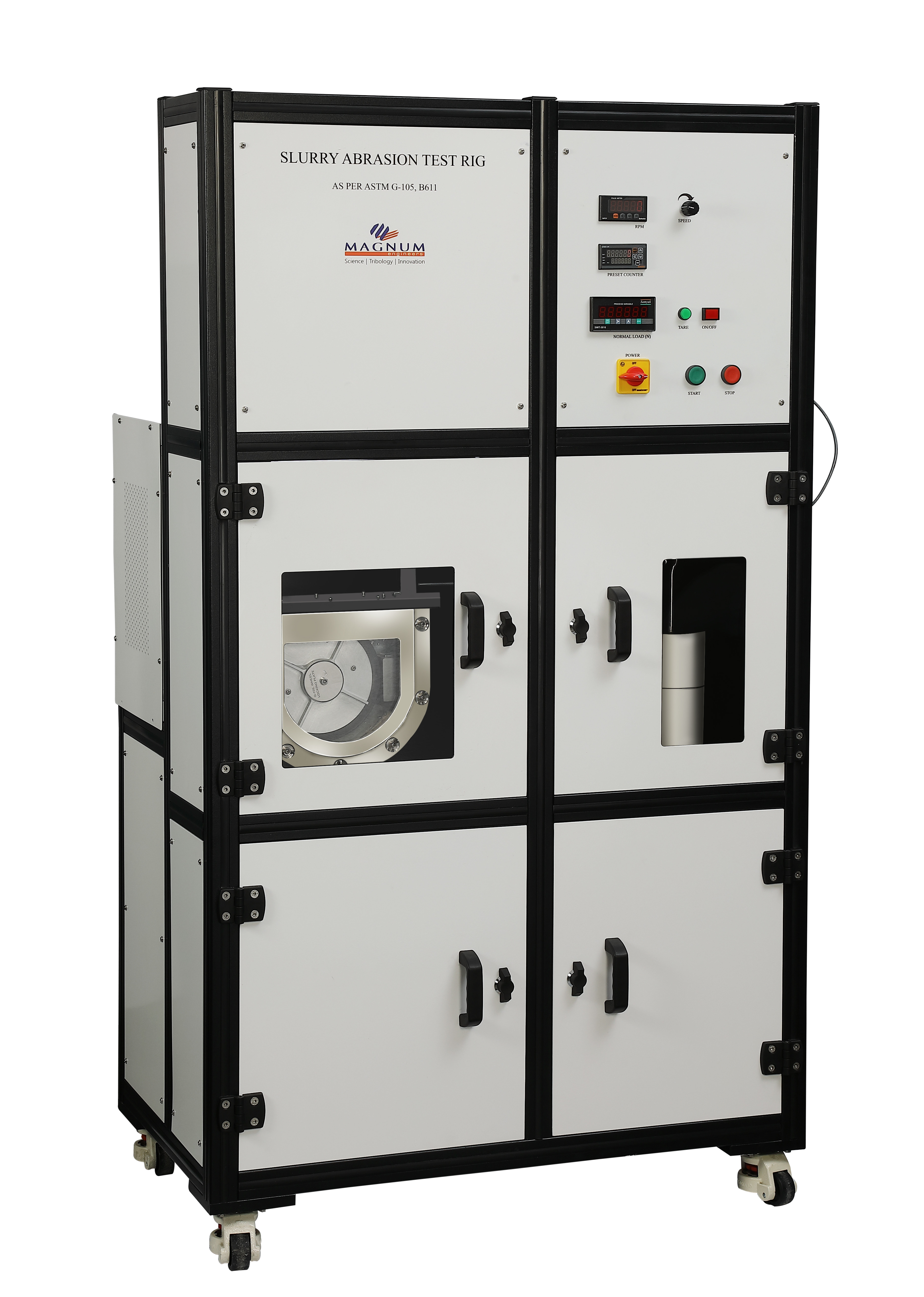 Slurry Wheel Abrasion Tester | Magnum Engineers