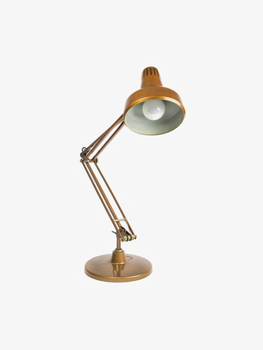 Wall2Wall, Architect Task Lamp, 20"H, Gold | The Nerd Den