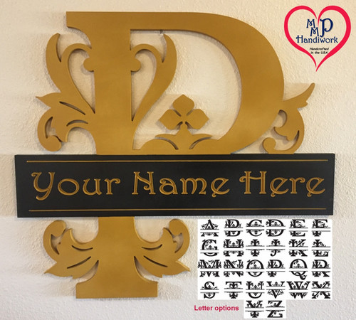 Alphabet Monotype Letter with Name | MMP Handiwork