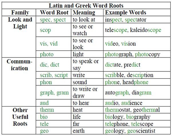 Roots | worddissection