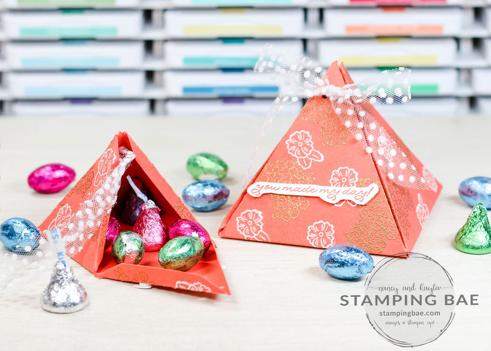 Ornately Grateful Pyramid Box & Card