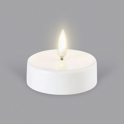 Maxi White Wax Tealight | Flameless Candles