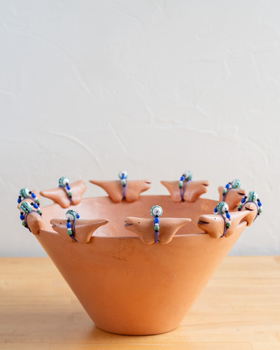 Whimsical Art Pottery Large Pot by Robin Spear | The Blue Door