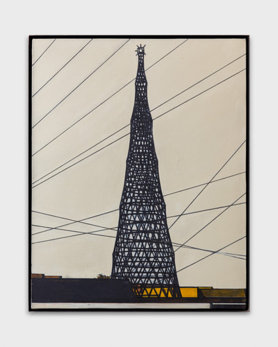 "Transmission Tower II" Oil on Canvas By William Steiger | The Blue Door