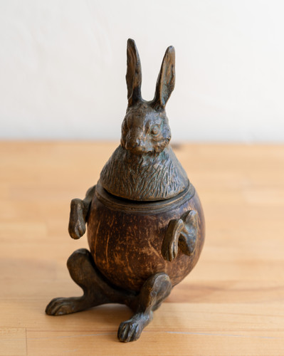 Vintage 1980's Arthur Court Rabbit Trinket Box (As Found) | The Blue Door