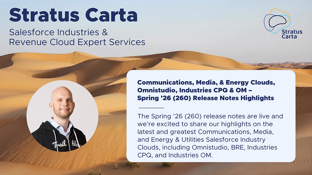 Communications, Media, and Energy Clouds, Omnistudio, Industries CPQ ...