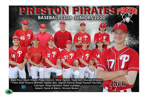 Waverley Baseball Team Photo With Individual Player Portrait | Field of ...