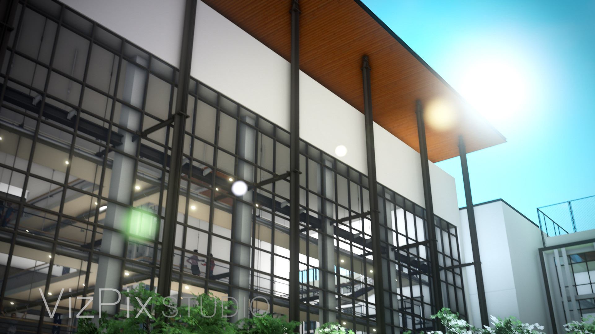 VizPix Studio | architectural visualization | 3D School Fly-Through