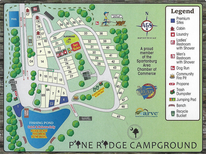 PARK MAP | Pine Ridge Campground | United States