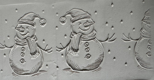 Small Rolling Pin - Snowman 4.5 in | Ceramica Transfers