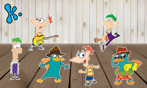 Figuras de Mesa Phineas e Ferb – Decoração Criativa e Divertida | KidsArt