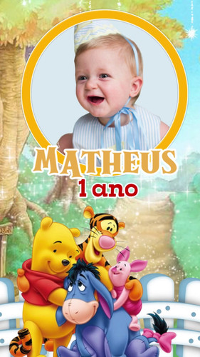 Convite Animado Winnie The Pooh | KidsArt