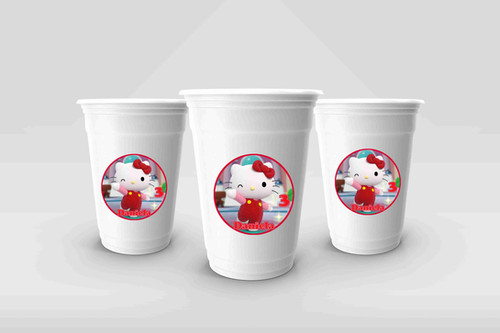Autocolante para copo Hello Kitty Super Style | KidsArt