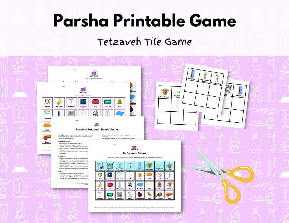 Parshas Tetzaveh Tile Game