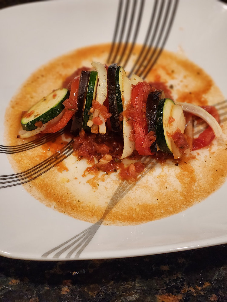 ratatouille plating