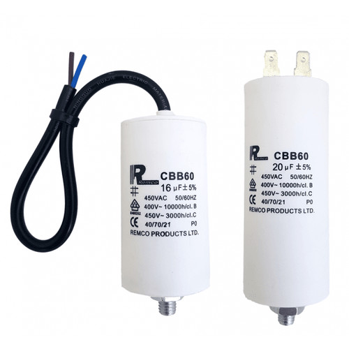 Replacement Run Capacitors for Pumps & Motors | Pins or Leads