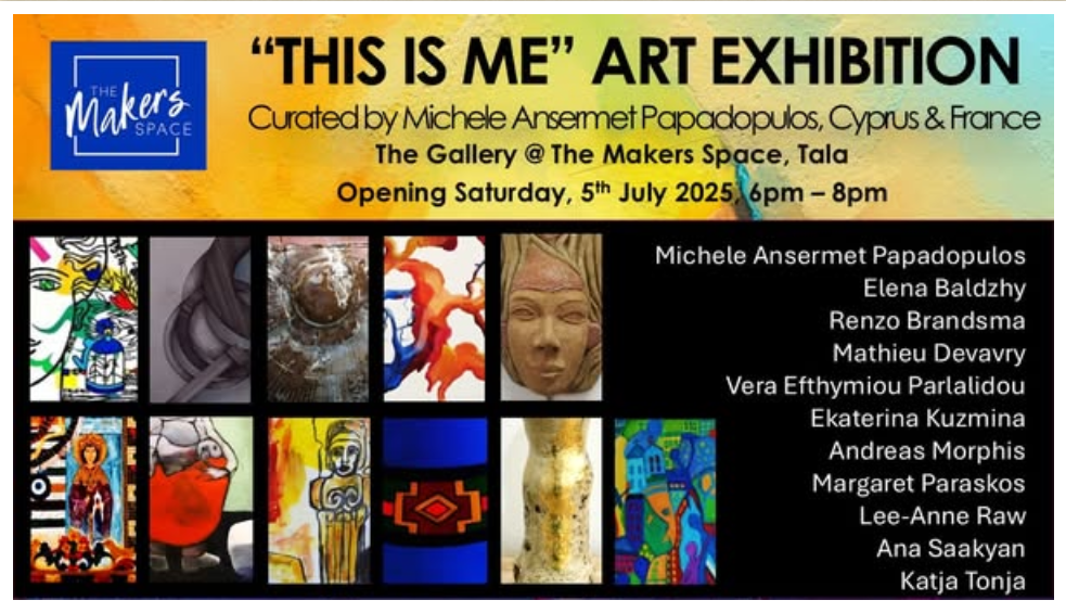 THIS IS ME – art exhibition at The Makers Space, Tala, Paphos district