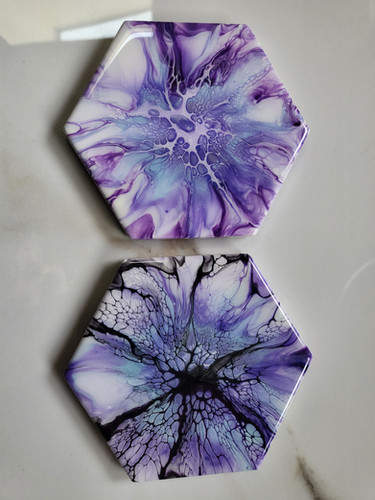 Set of 2 Coasters | Sassy Wren Studio