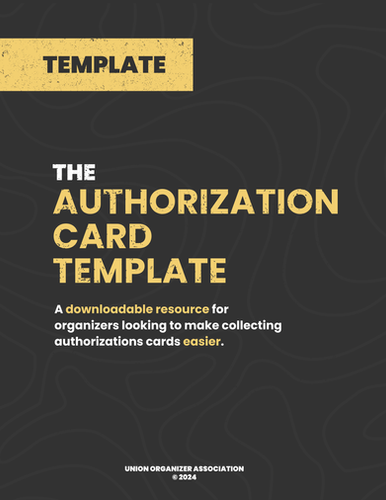 Authorization Card Template | Union Organizer