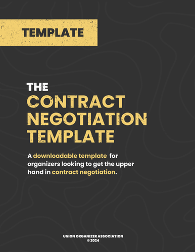 Contract Negotiation Checklist | Union Organizer