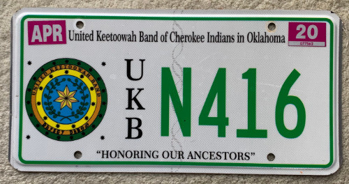 UKB Cherokee Nation Oklahoma | Plate Barn