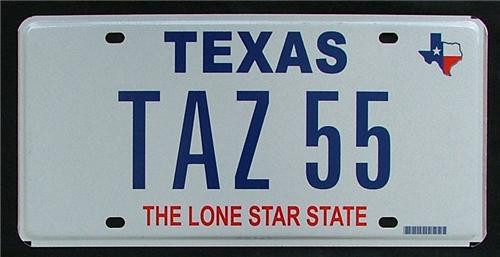 Texas Vanity - TAZ 55 | Plate Barn