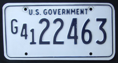US Govt. G41 Interagency Motor Pool Half Ton Truck | Plate Barn