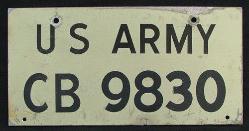 US Army CB 9830 | Plate Barn