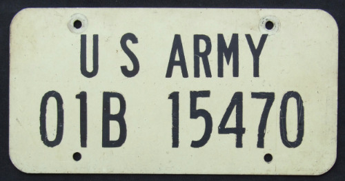 US Army 01B 15470 | Plate Barn